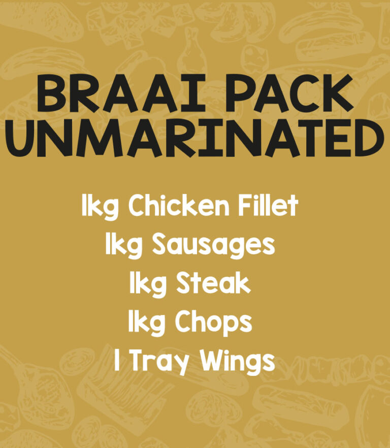 Braai Pack Unmarinated - Taahir Halaal Foods — Online Halaal Meat ...
